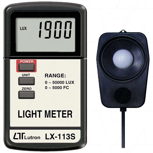 Lutron LX113S - Light Meter: 2,000/20,000/50,000 Lux, Autorange