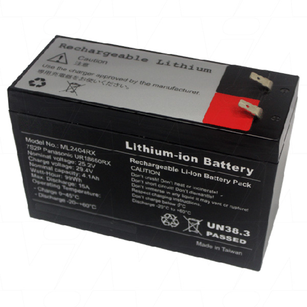 Enepower LIBM-ML2404RX 25.2V 4.1Ah LiIon Battery with Faston F2 terminals