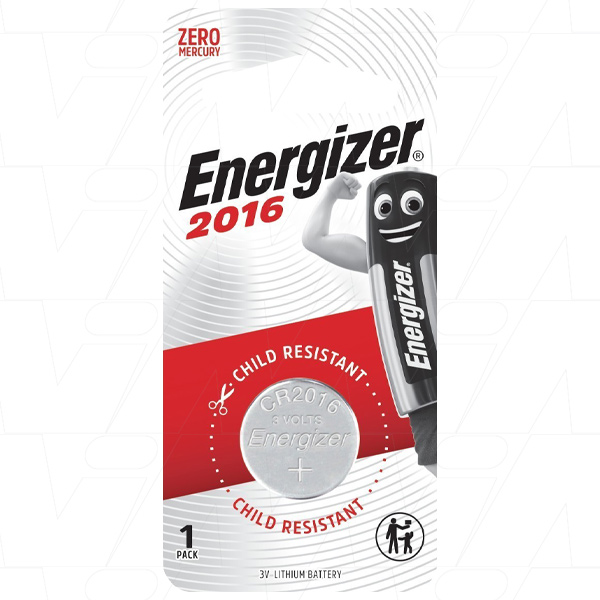 Energizer ECR2016-BP1 - CR2016 3V Lithium Coin Cell Blister of 1
