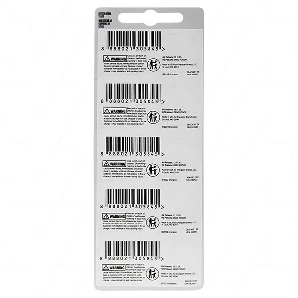 Energizer 364/363TZ-BP5 - Energizer 1.55V 19mAh Silver Oxide Watch ...