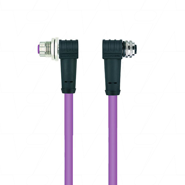 MG Energy MGM12030001 MG M12 CANOpen Cable 90 to 90 deg 3 Metre