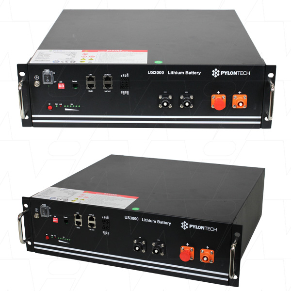 Pylontech US3000 - Pylontech rack mount LiFePO4 battery 48V 74Ah 3552Wh ...