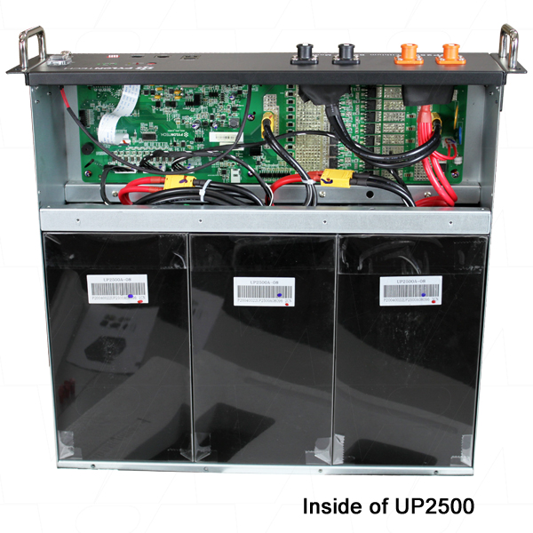 Pylontech UP2500 Rack mount LiFePO4 battery 25.6V 111Ah 2840Wh 8S3P 19"