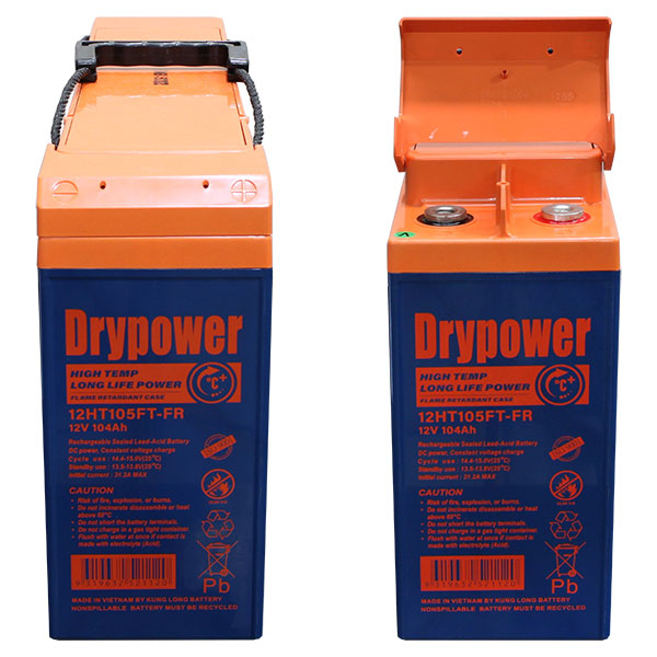Drypower 12HT105FT-FR 12V 104Ah High Temp Long Life Battery