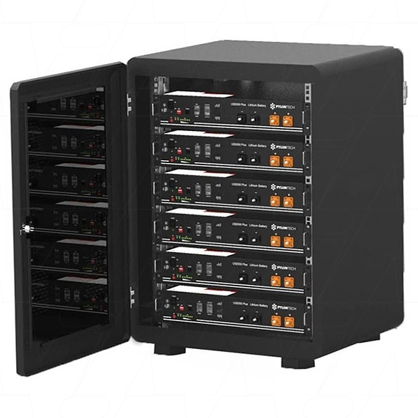 Pylontech PHANTOM-G1/G2-41/6-B - Pylontech Black IP20 Cabinet Rack for ...