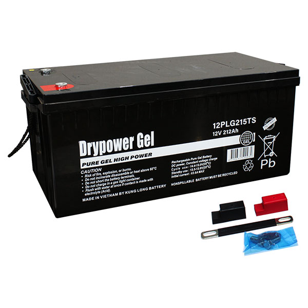 Drypower 12PLG215TS - Drypower 12V 212Ah pure gel type SLA deep cycle ...