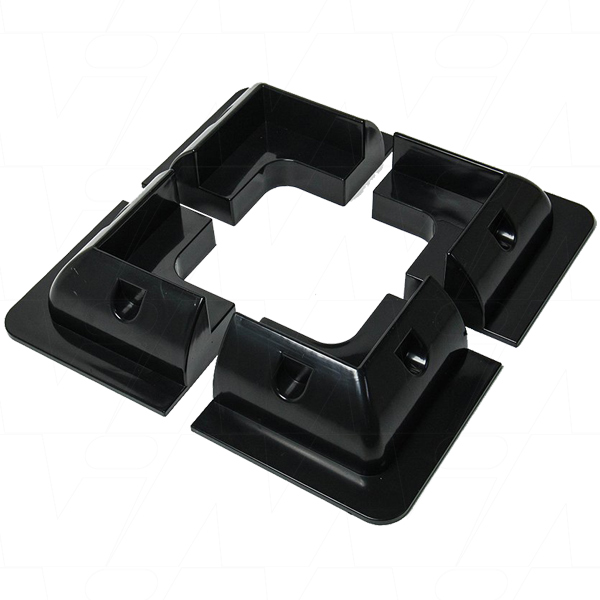 Symmetry SY-CM-B4 Symmetry ABS Solar Panel RV Corner Mounts - Black ...
