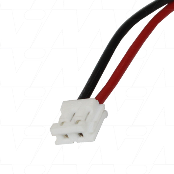 Enepower CE177 JST EHR-2 Connector 350mm Black and Red Leads Blunt Cut