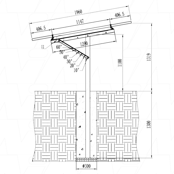 Clenergy ER-PM1/AXL Version 2 Ezrack Postmount 1-A XL KIT Solar Panel ...