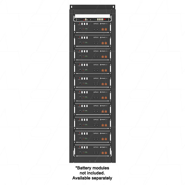 RK2000/10-B - Pylontech Black Indoor Open 4RU Cabinet Rack for up to 10 ...