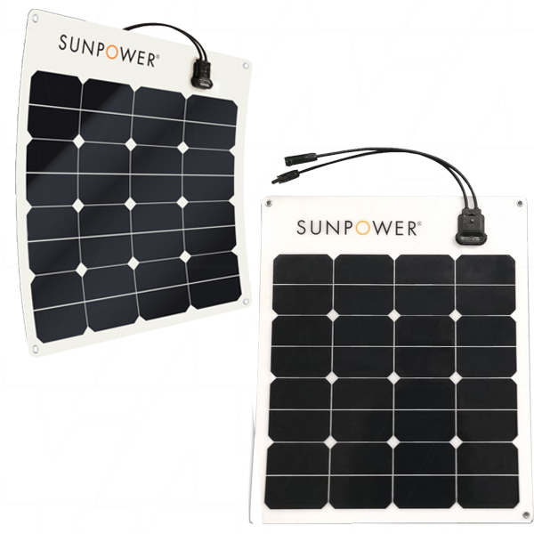 Sunpower SPR-E-FLEX-50 Sunpower 50W Monocrystalline Flexible Solar ...