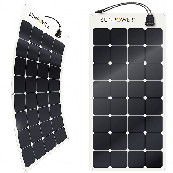 Sunpower SPR-E-FLEX-100 Sunpower 100W Monocrystalline Flexible Solar ...