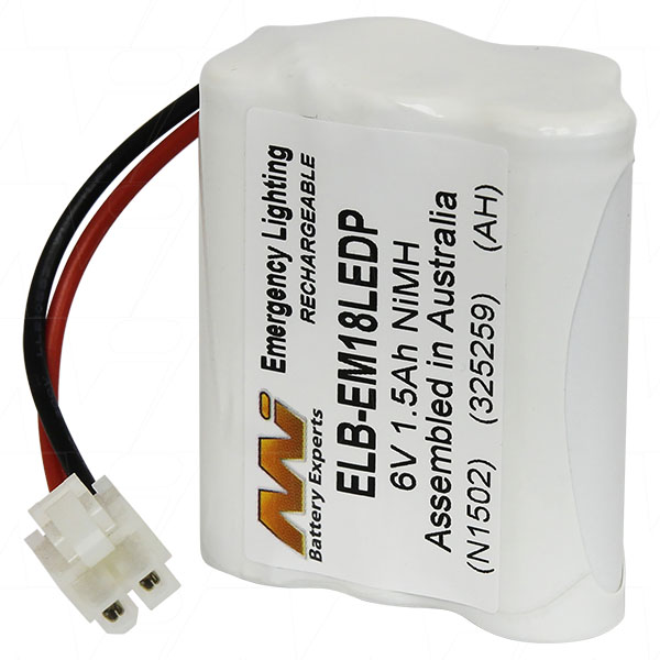 MI Battery Experts ELB-EM18LEDP Emergency Lighting Battery Pack ...
