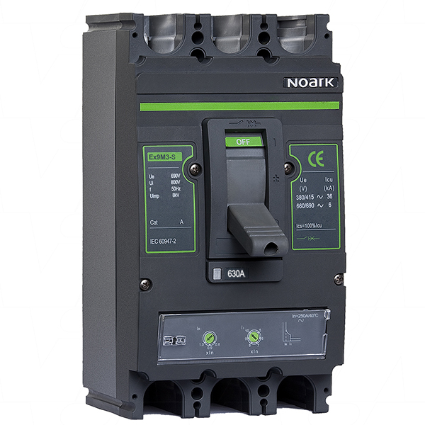Noark N27020 MCCB EX9MD4B 630A 750V 3 Pole DC Circuit Breaker