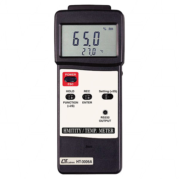 Lutron HT3006A - Humidity and Temperature Meter + type K/J thermometer ...