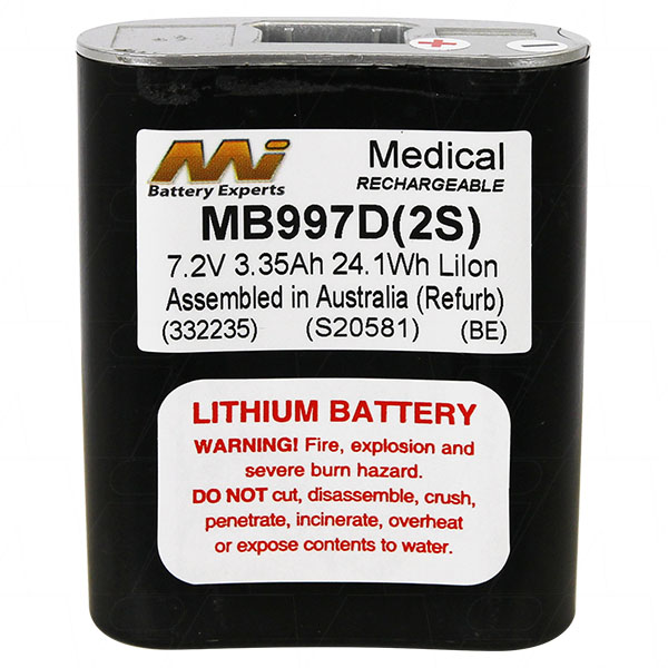 MI Battery Experts MB997D Medical Battery suitable for Xenosys L2S09 ...