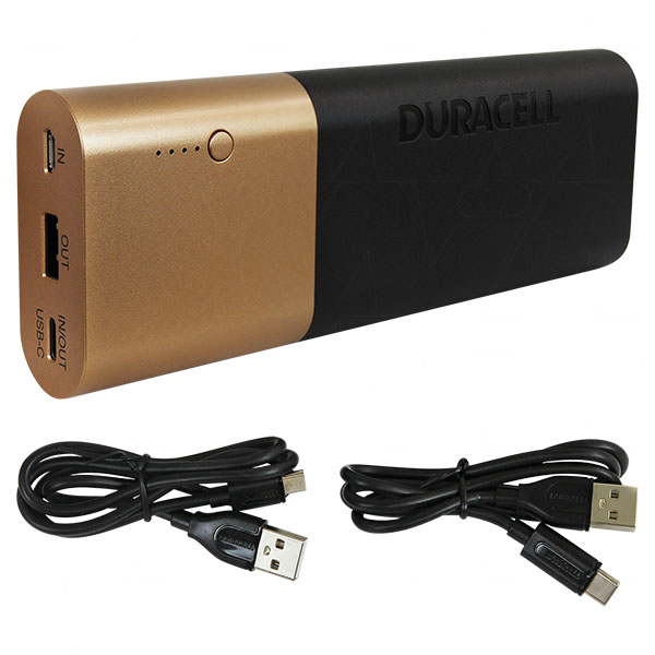 Duracell PB7 - Duracell 20,100mAh power bank with two USB output ports ...