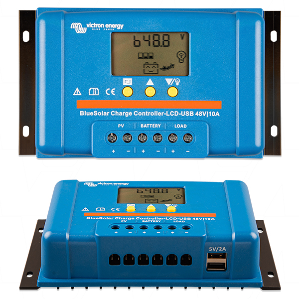 Victron Energy BlueSolar PWM-LCDUSB 48-10A - Bluesolar 48V 10A LCD+USB ...