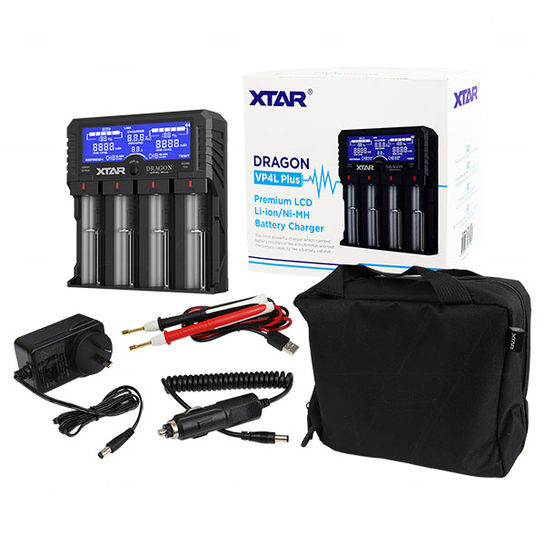 XTAR VP4L Plus - XTAR DRAGON 1-4 cell Lithium Ion/NiMH battery charger