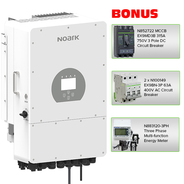 Noark Trinix EX9N-DH-12KT-AU 12kVa 3P Hybrid Inverter Charger Bonus Deal