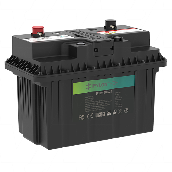 Pylontech RT2450G31 25.6V 50Ah 1280Wh LiFePO4 IP67 rated battery