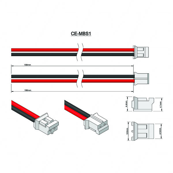 Enepower CE-MBS1 JST PHR-2 Type Connector
