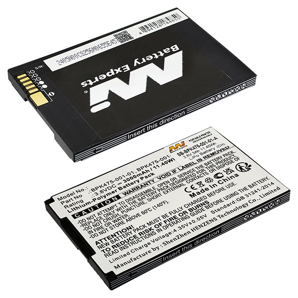 MI Battery Experts SB-BPK475-001-01-A Scanner & Data Terminal battery