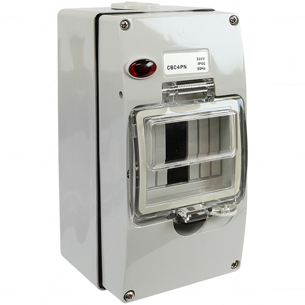 CBC-4PN Enepower IP65 Rated 4 Pole Surface Mount Load Centre Enclosure
