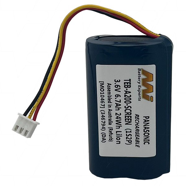 MI Battery Experts TEB-A200-SCREEN Refurbish for Sewerin AQUAPHON A200