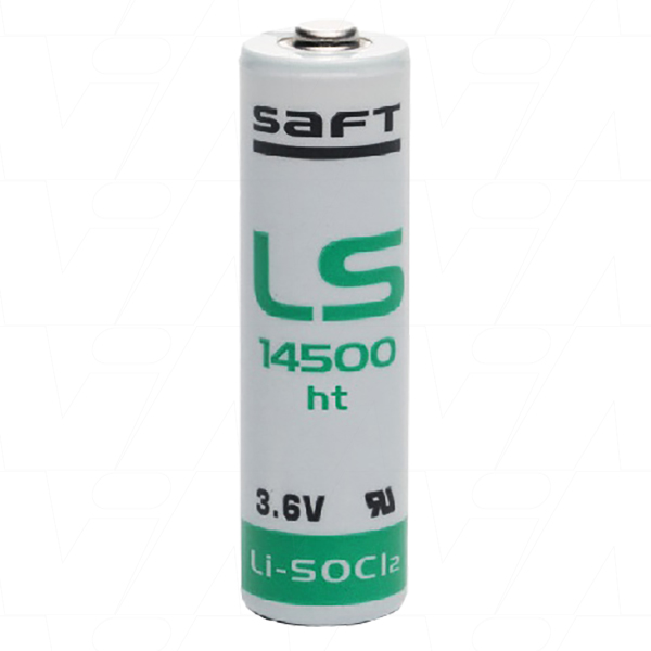 Saft LS14500HT High Temp AA size Saft 3.6V Lithium - Bobbin Type