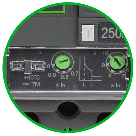 Set Your Noark MCCB To Your Required Current Rating