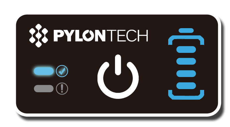 Pylontech RV12100CH 12.8V 100Ah 1280Wh LiFePO4 battery w/SoC Indicator