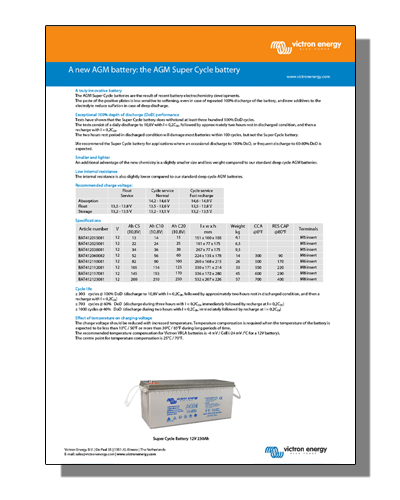 Victron Energy AGM Super Cycle Battery